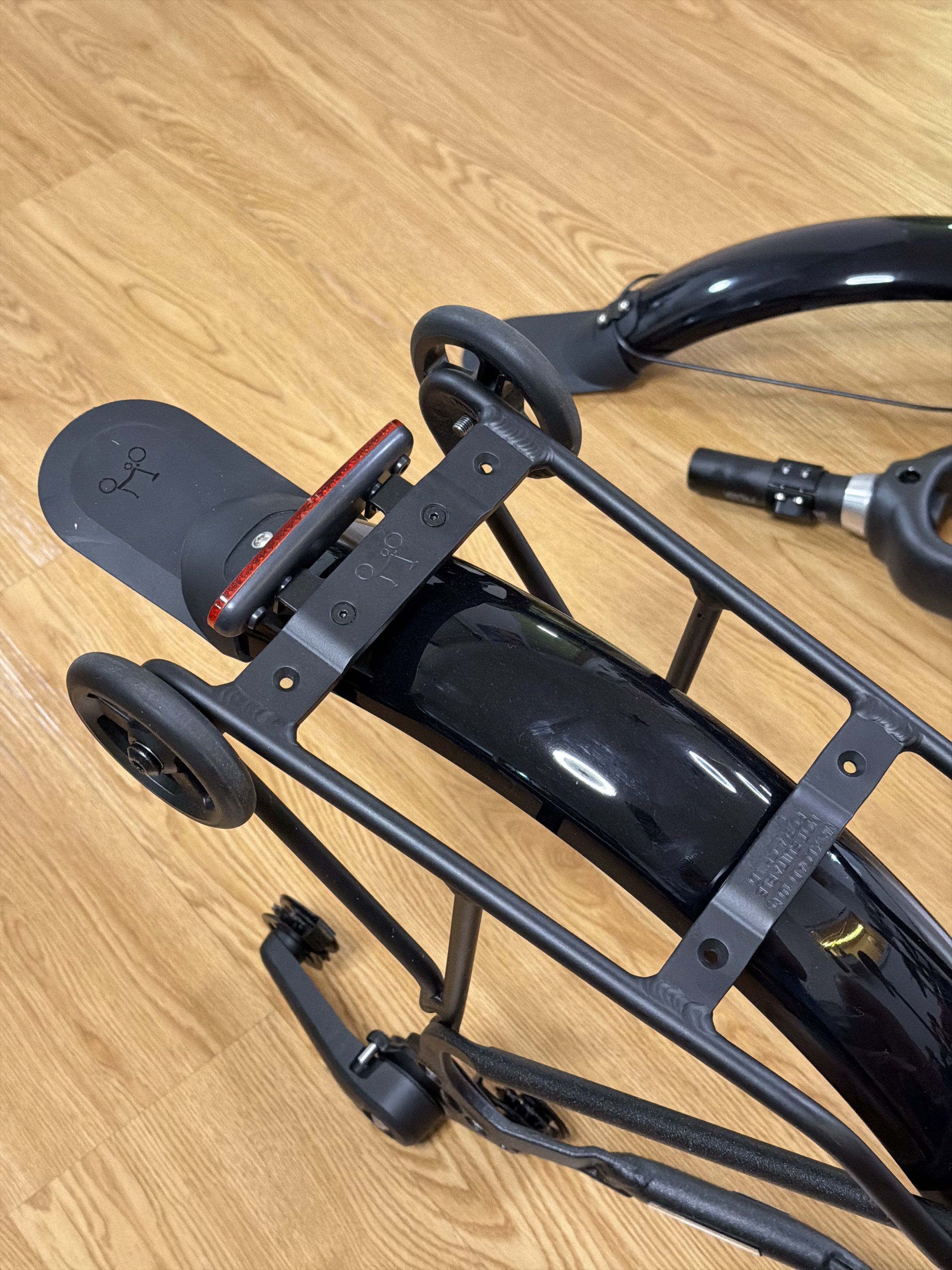 Brompton G Line Space Black Original Stock Front Fork & Rear Triangle with Original Rear Rack ...