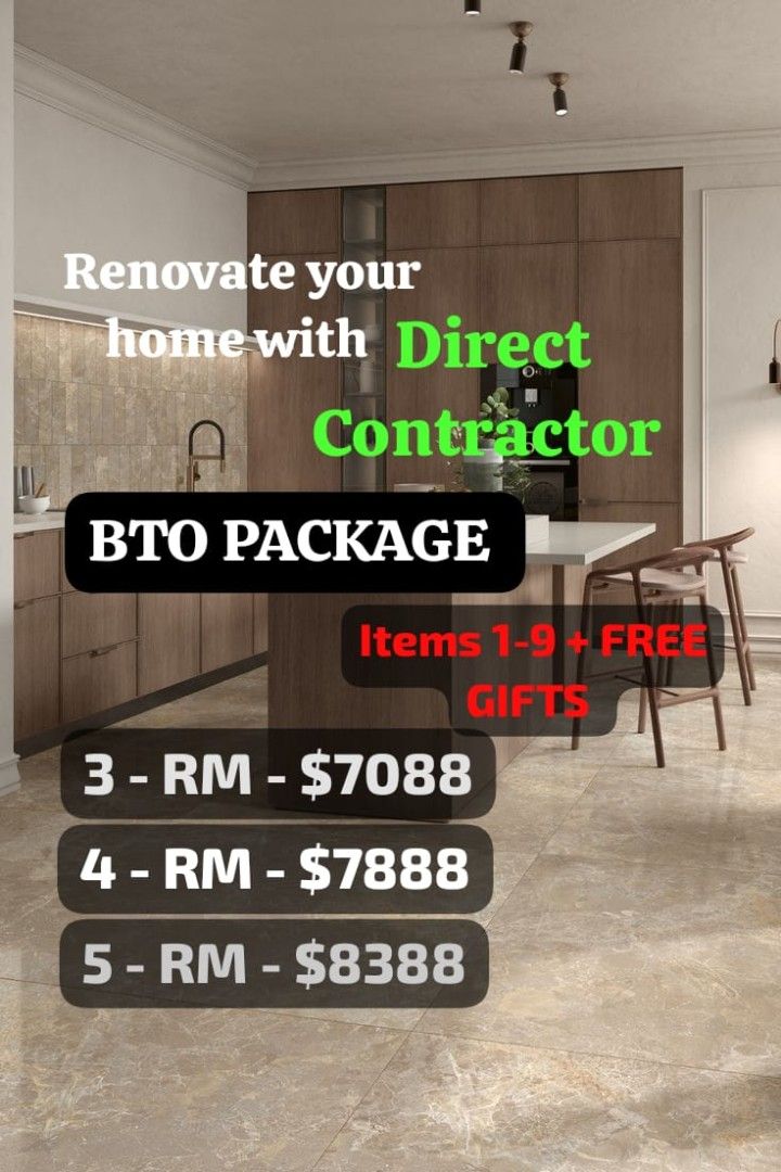 BTO Moving Package/ BTO package/ Full house renovation/resale package ...