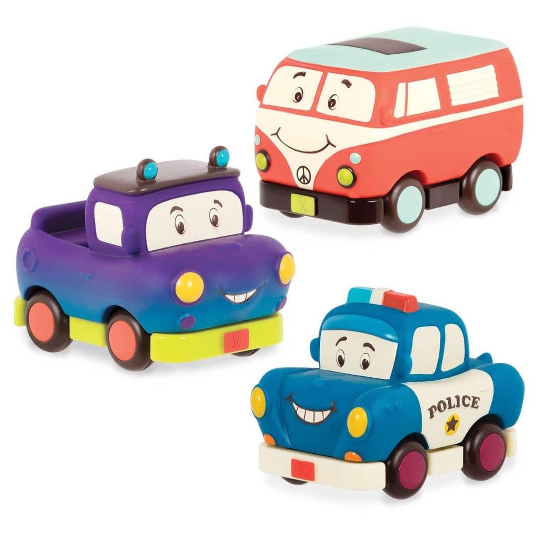 [b.toys by Battat] Mini Wheeee-ls! - Assortment Pull Back Toy Cars, Van ...