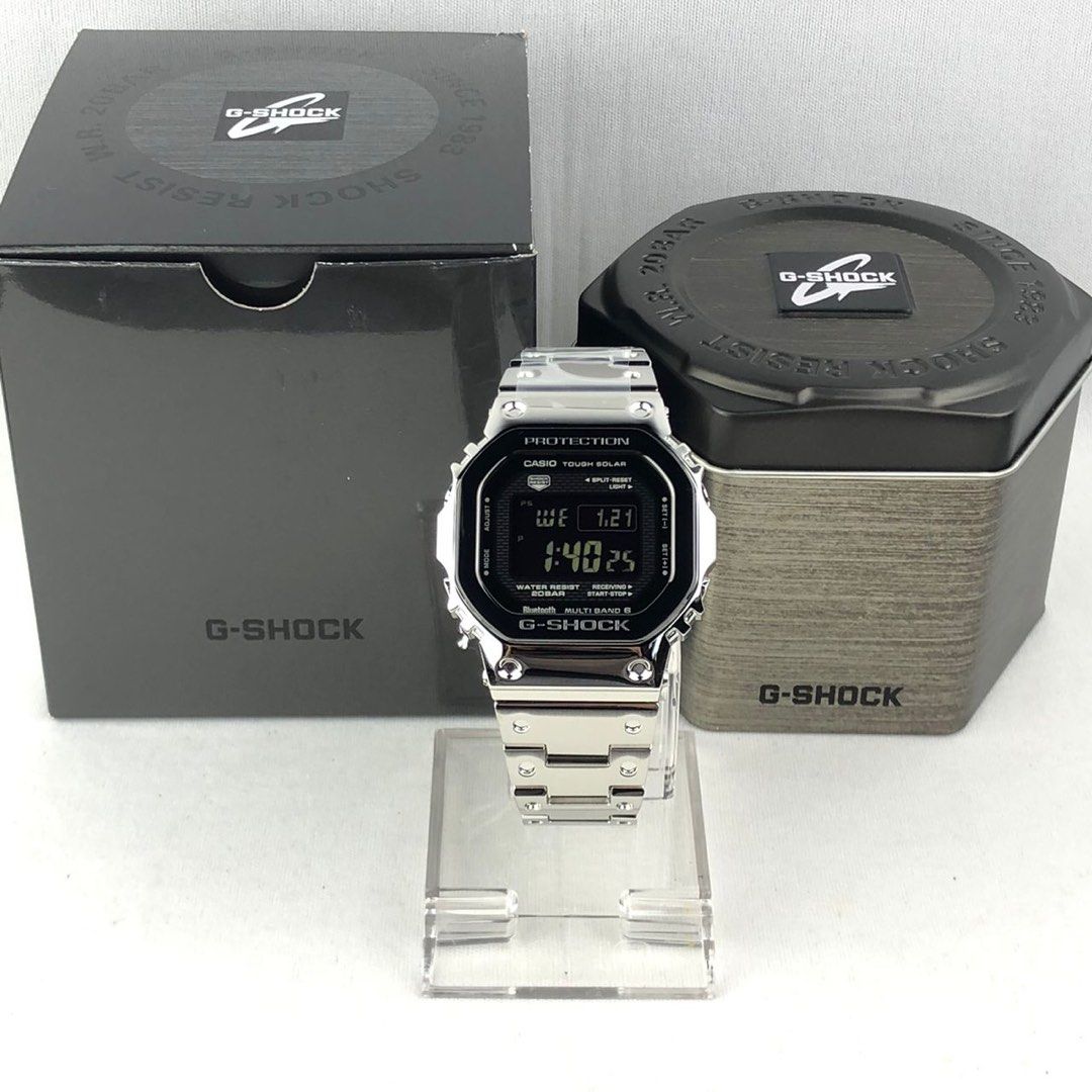 Casio G-Shock FULL METAL 5000 SERIES Black Bezel GMW-B5000BT-1, Men's ...