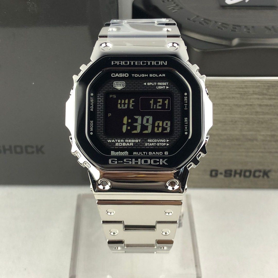 Casio G-Shock FULL METAL 5000 SERIES Black Bezel GMW-B5000BT-1, Men's ...
