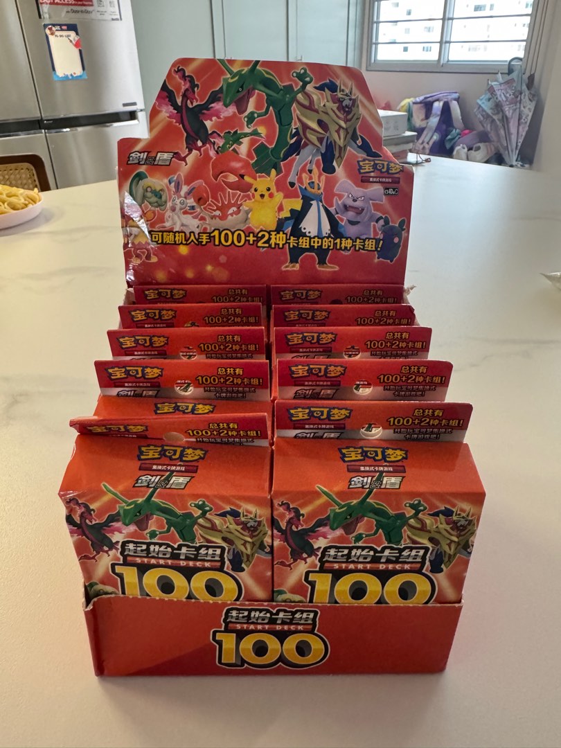 Chinese 100 Pokemon start deck, Hobbies & Toys, Toys & Games on Carousell