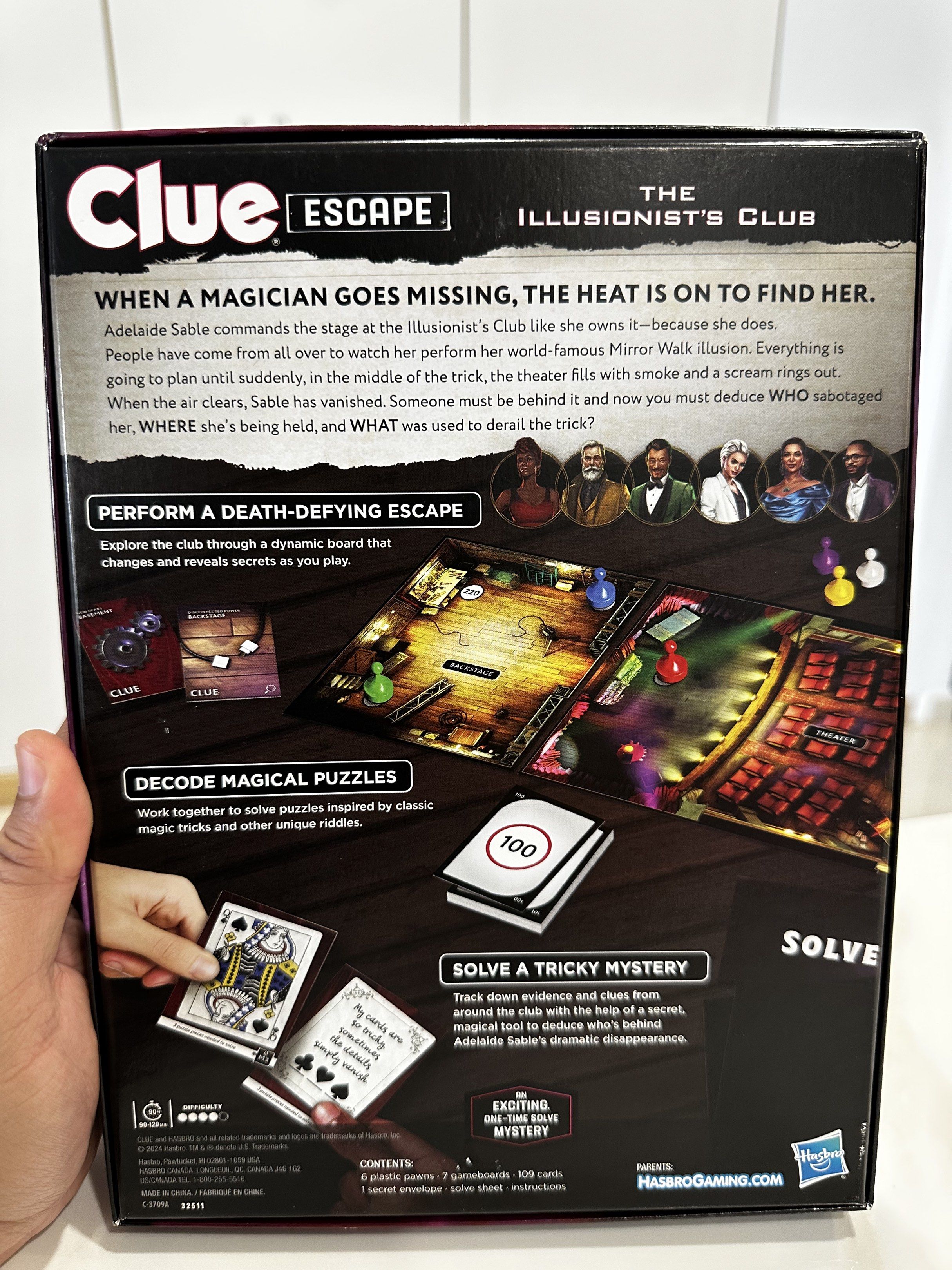 Clue Escape: The Illusionist's Club Board Game, Hobbies & Toys, Toys ...