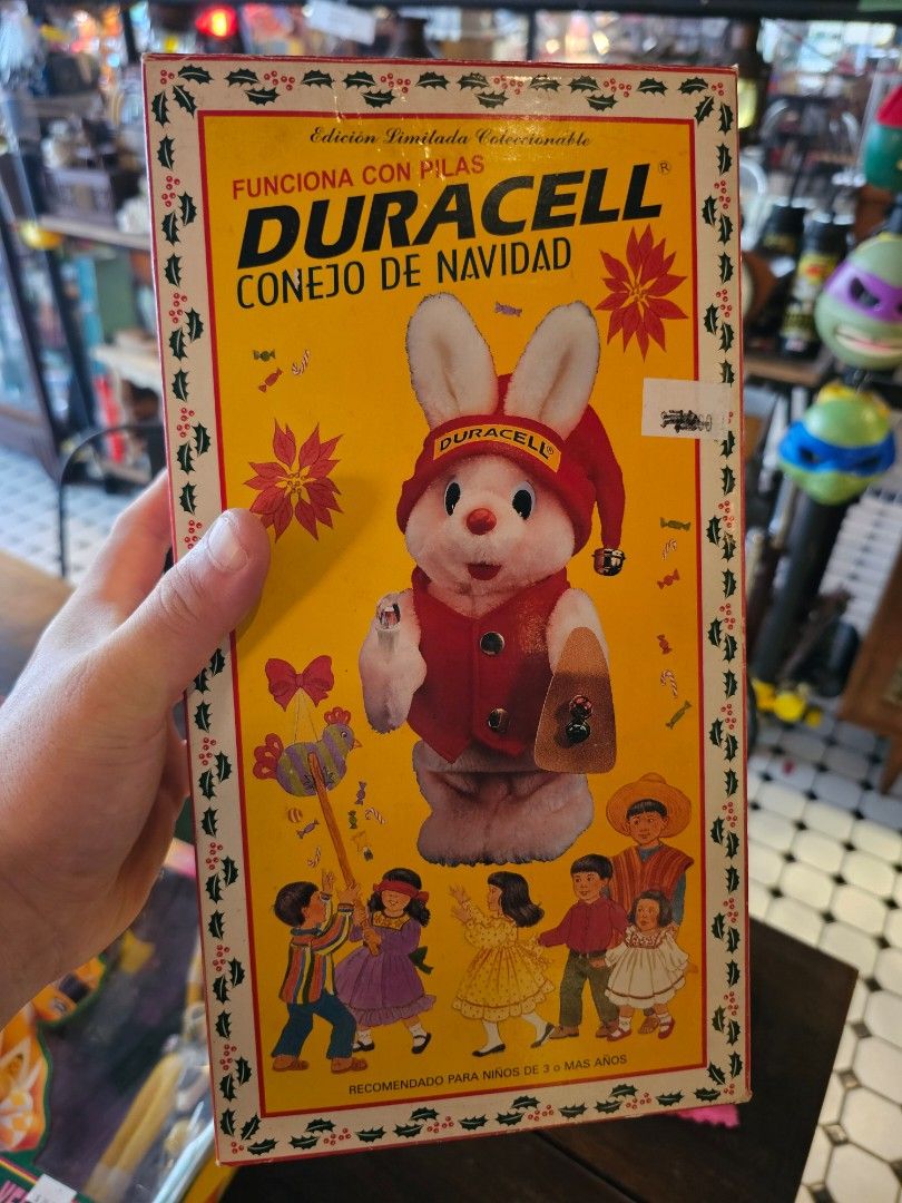 CRD Duracell Plus 12" Tall CHRISTMAS BUNNY TV Figure Battery Operated ...