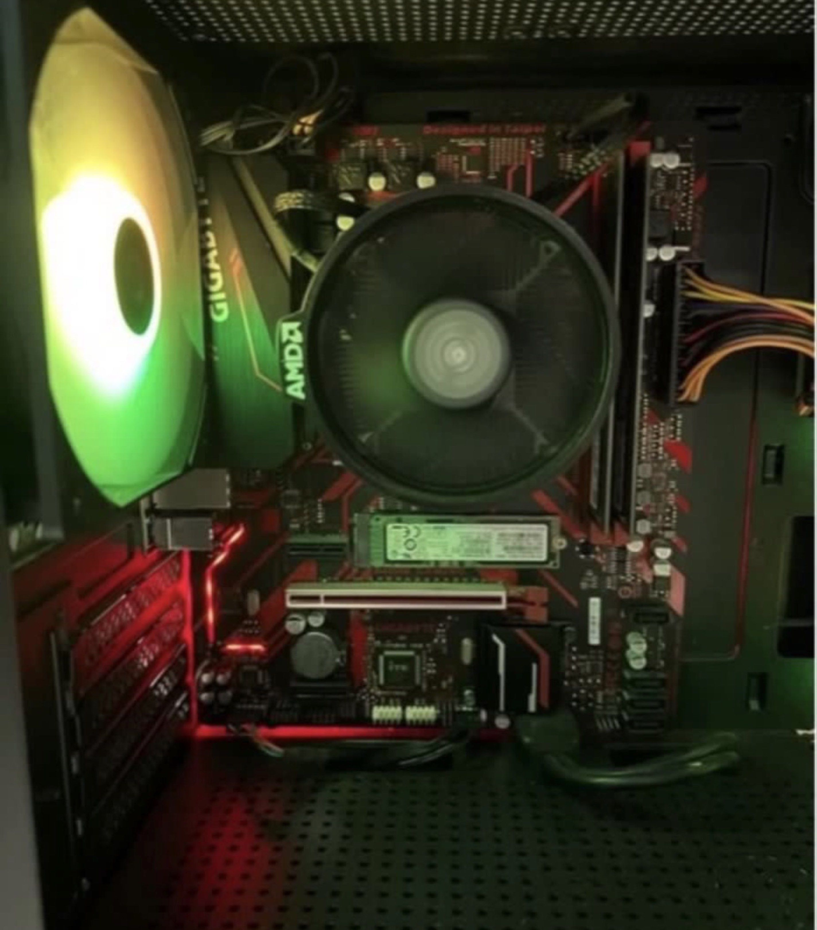 Custom Gaming PC with RGB and Samsung Monitor on Carousell