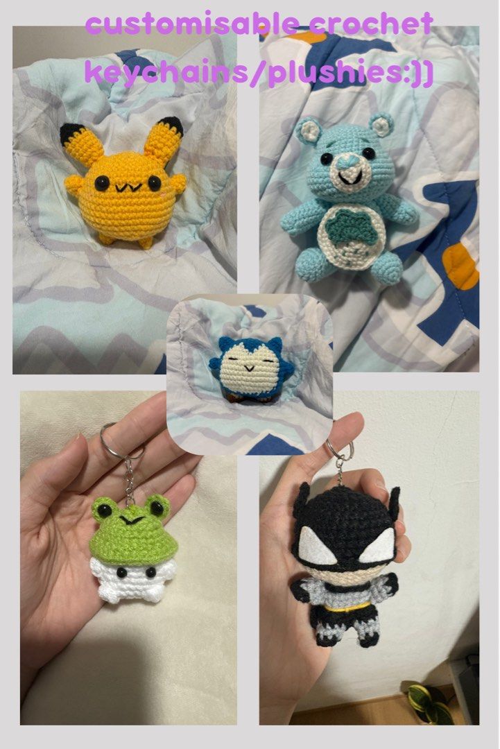 Customisable Crochet Keychains/Plushies, Hobbies & Toys, Stationery ...