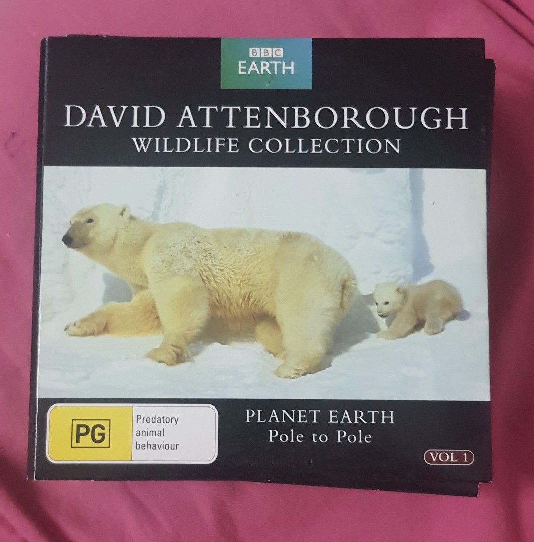 David Attenborough Wildlife Collection DVD Set, Hobbies & Toys, Music ...