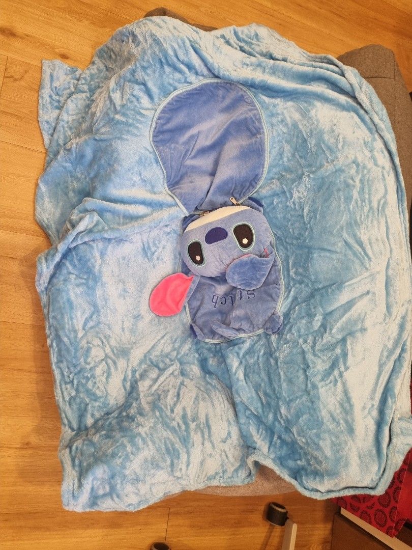 Disney Stitch Plush Pillow and Blanket Set, Hobbies & Toys, Toys ...