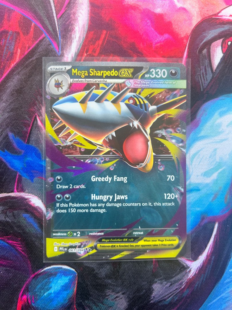 DR Mega Sharpedo EX - 061/094, Hobbies & Toys, Toys & Games on Carousell
