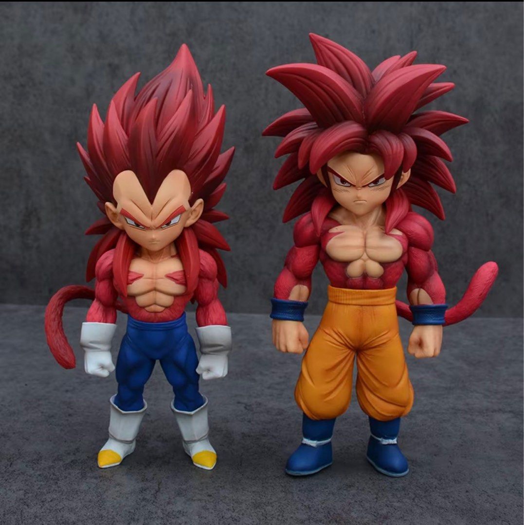 Dragon Ball Z SSJ4 Vegeta & Goku Figures, Hobbies & Toys, Toys & Games ...