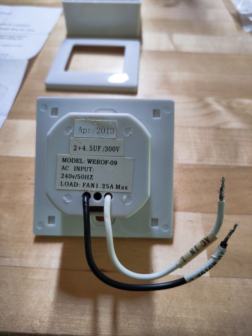 Fanco Wall-Mounted Fan Speed Controller, Furniture & Home Living, Lighting & Fans, Fans on Carousell