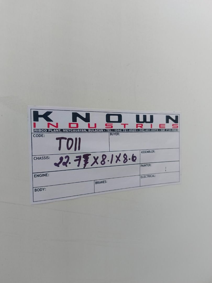 FOR SALE CLOSED VAN BODY (forward truck), Car Parts & Accessories, Body ...