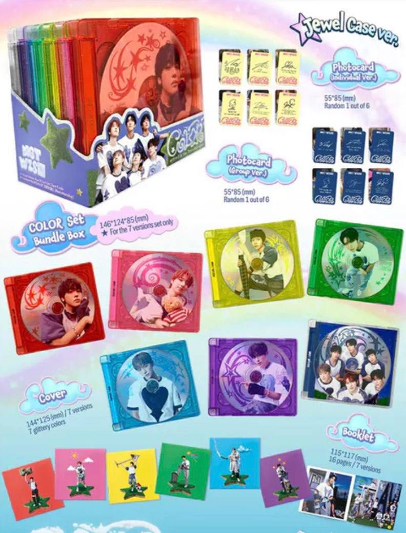 FREE NCT Wish Color Jewel Case album (unsealed), Hobbies & Toys, Music ...