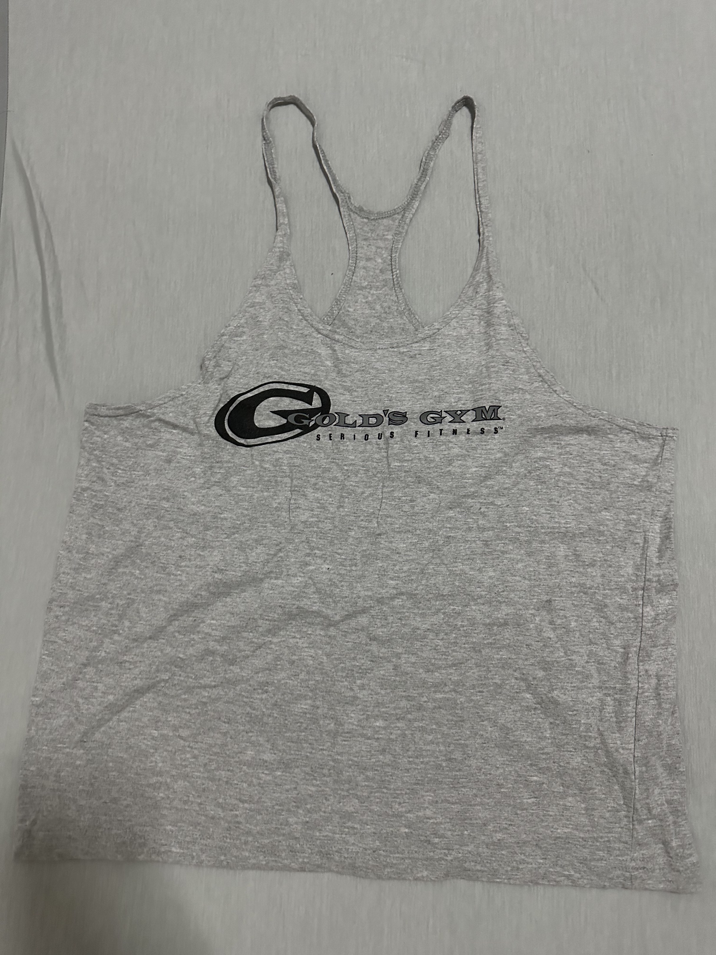 Gold's Gym Stringer Singlets - Grey, Men's Fashion, Activewear on Carousell