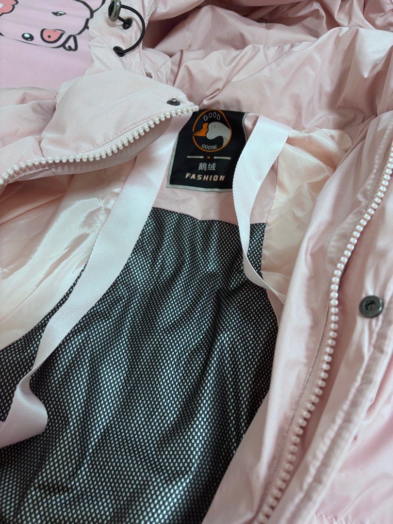 Pink Goose dowm Winter Long Jacket, Women's Fashion, Coats, Jackets and ...
