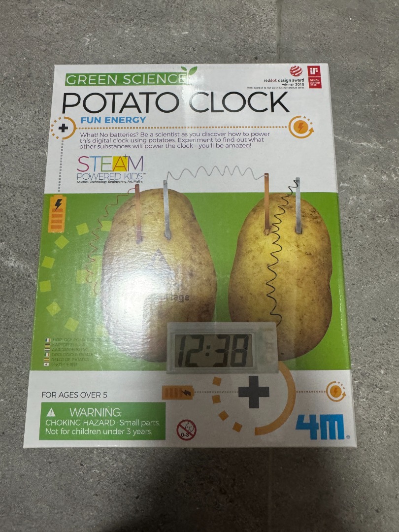 Green Science Potato Clock, Hobbies & Toys, Stationery & Craft ...