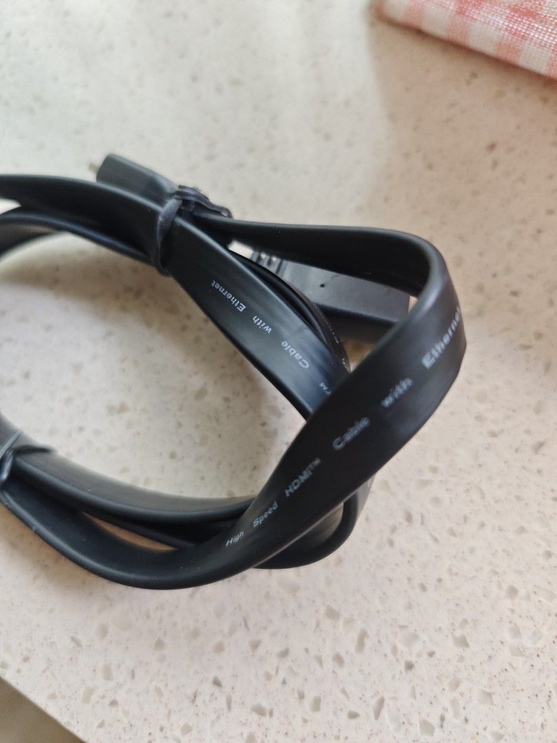 Hdmi cable with Ethernet 1m, Audio, Portable Audio Accessories on Carousell