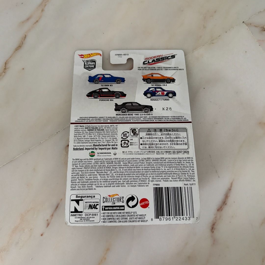 Hot Wheels Modern Classics 85 Honda CRX, Hobbies & Toys, Toys & Games ...
