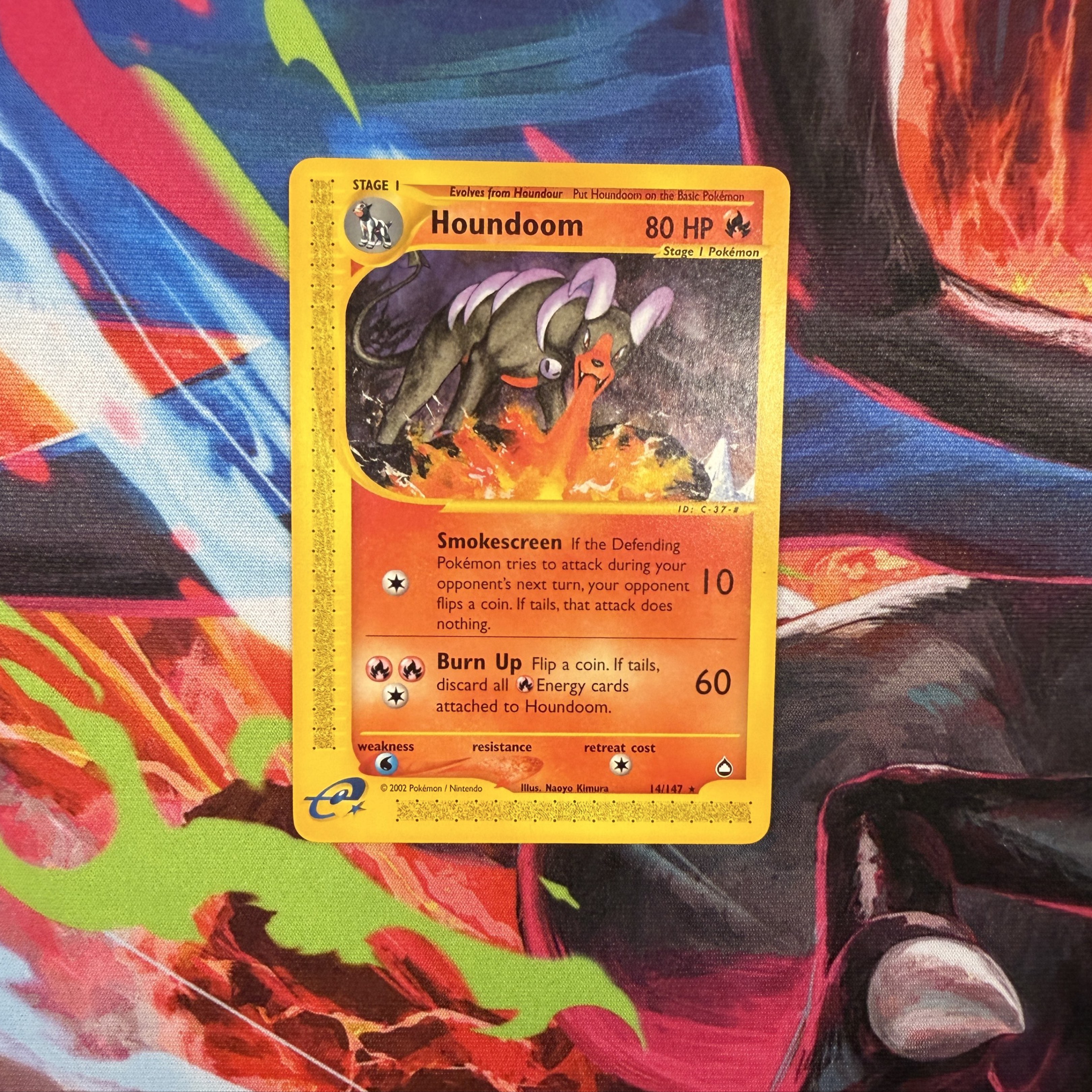 Houndoom Aquapolis #14 Vintage E-Reader Series, Hobbies & Toys, Toys ...