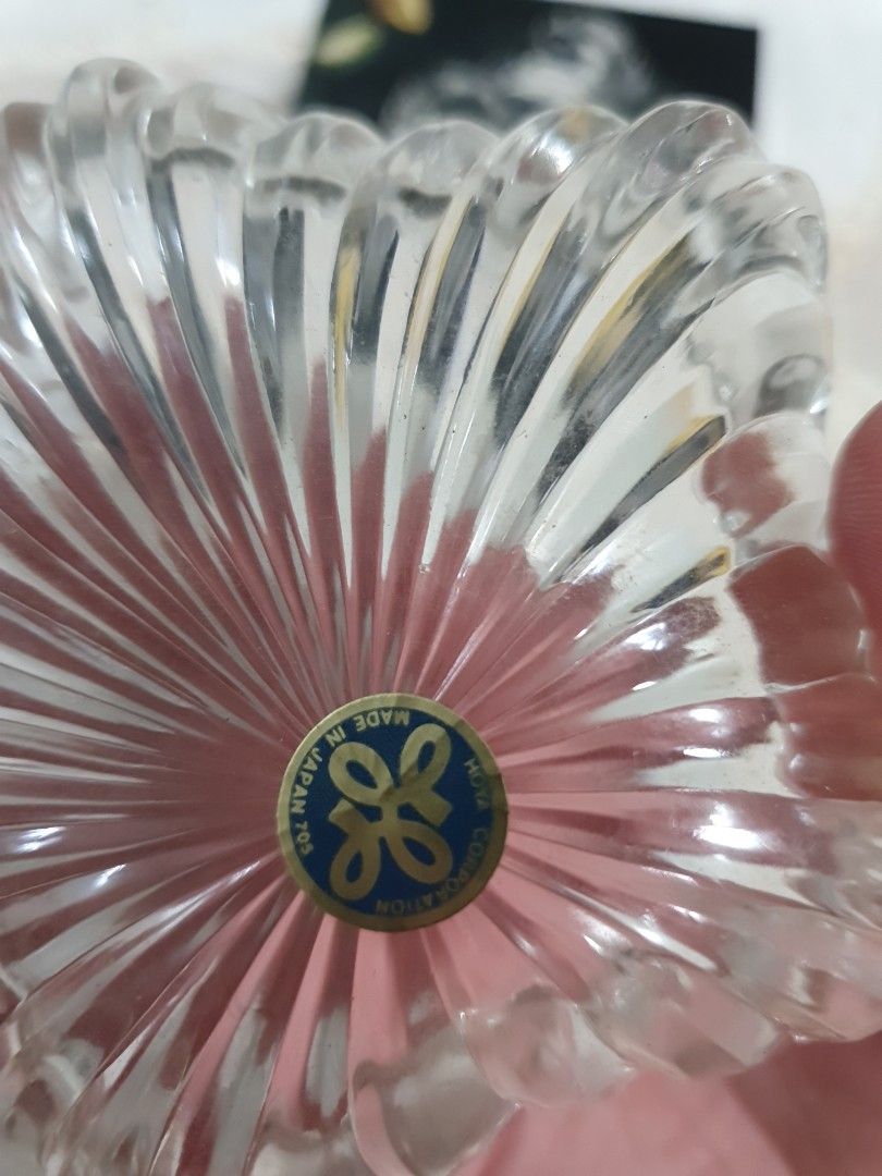 Hoya Corporation Glass Bowl - Made in Japan, Furniture & Home Living ...