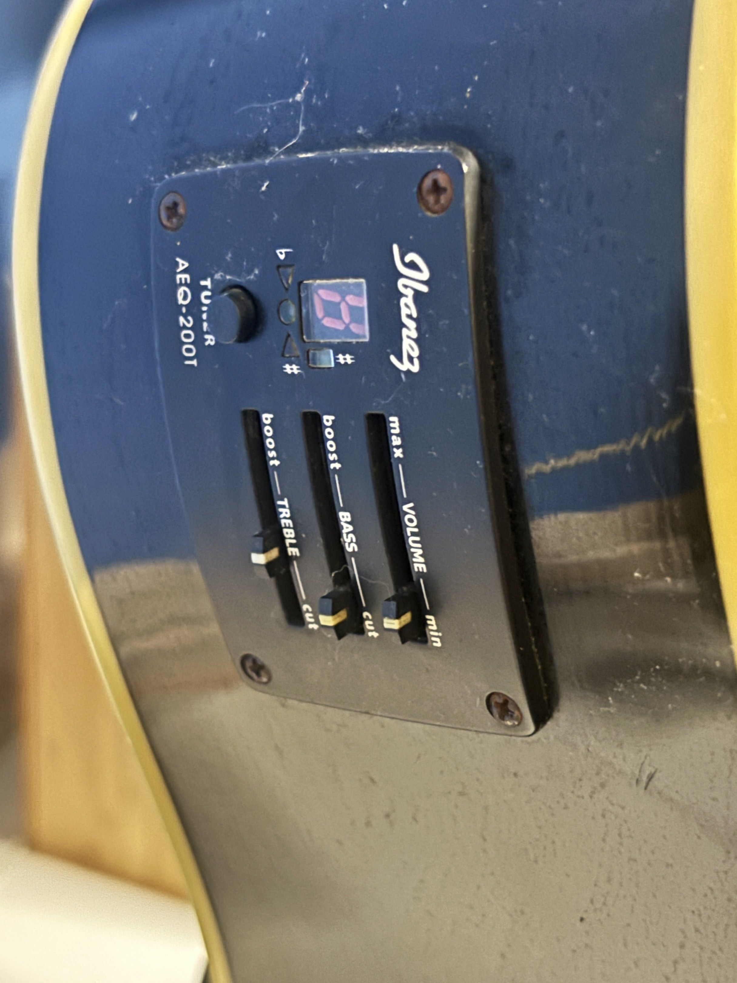 Ibanez Acoustic-Electric Guitar with Tuner, Hobbies & Toys, Musical ...