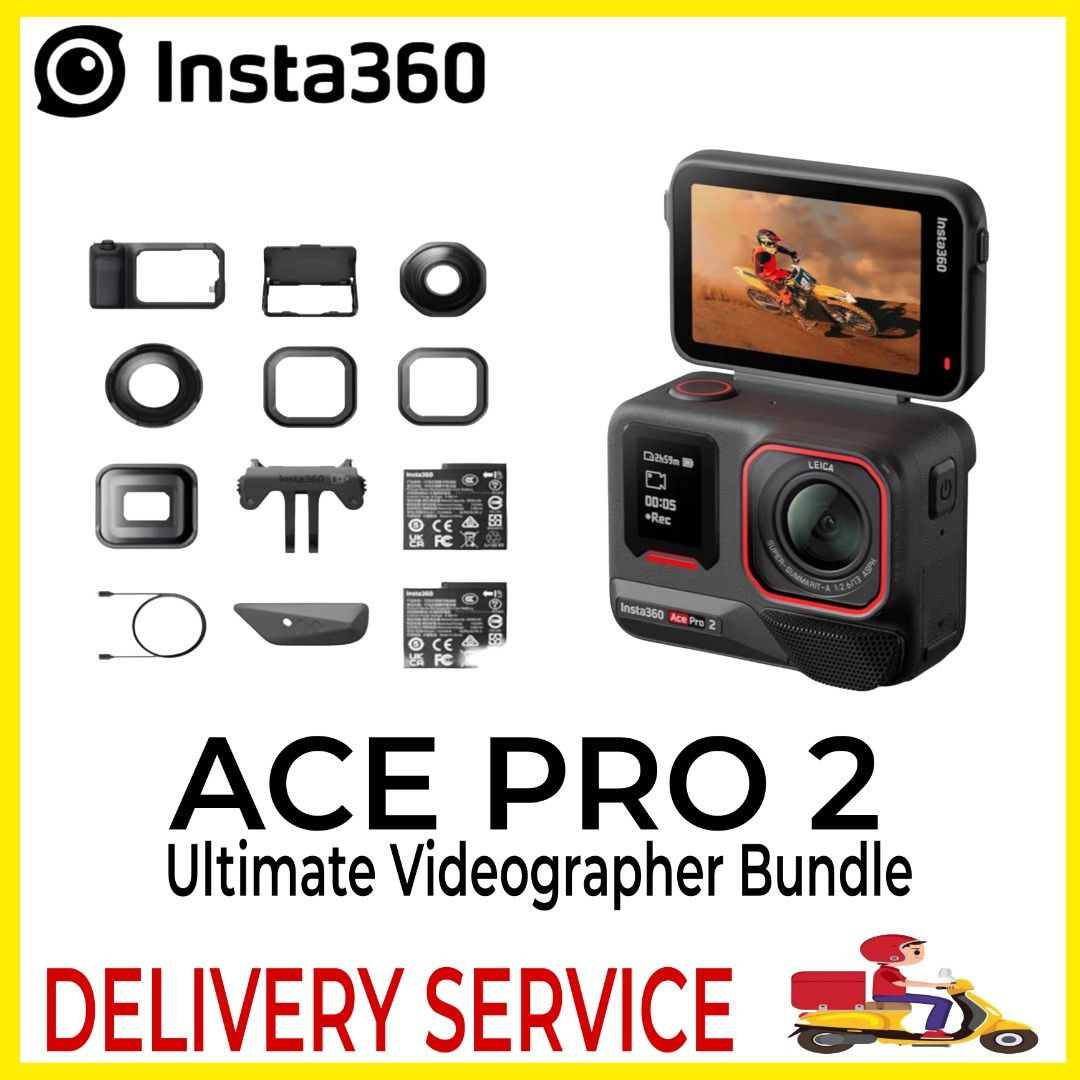INSTA360 ACE PRO 2 ULTIMATE VIDEOGRAPHER BUNDLE insta360 ace pro 2 ...