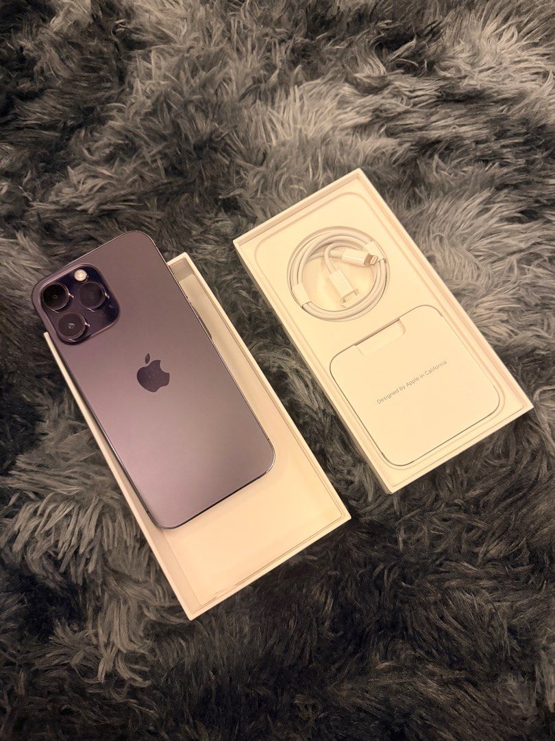 iPhone 14 Pro Max Deep Purple 128GB, Mobile Phones & Gadgets, Mobile ...