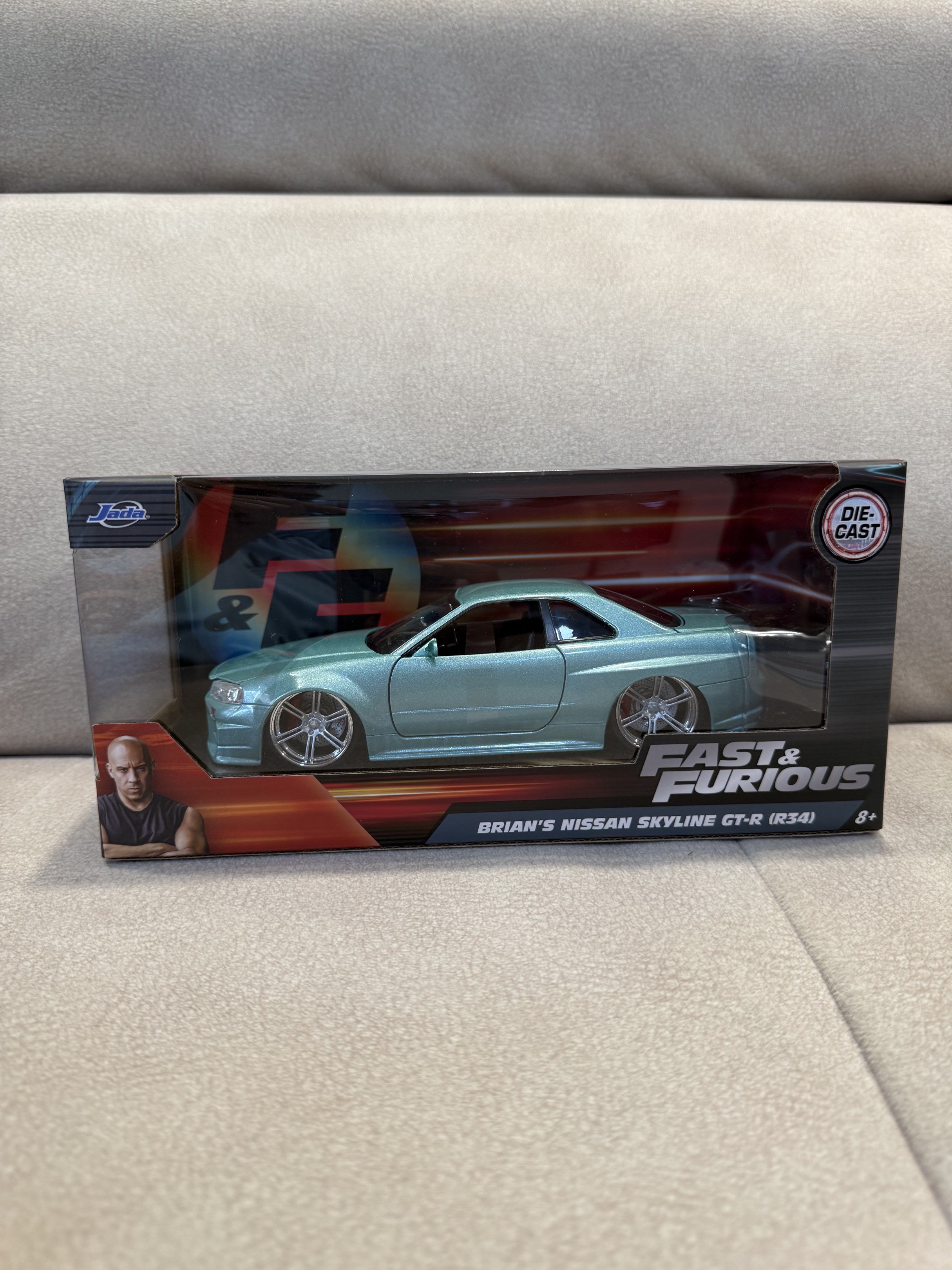 Jada Fast & Furious Brian's Nissan Skyline GT-R (R34), Hobbies & Toys ...