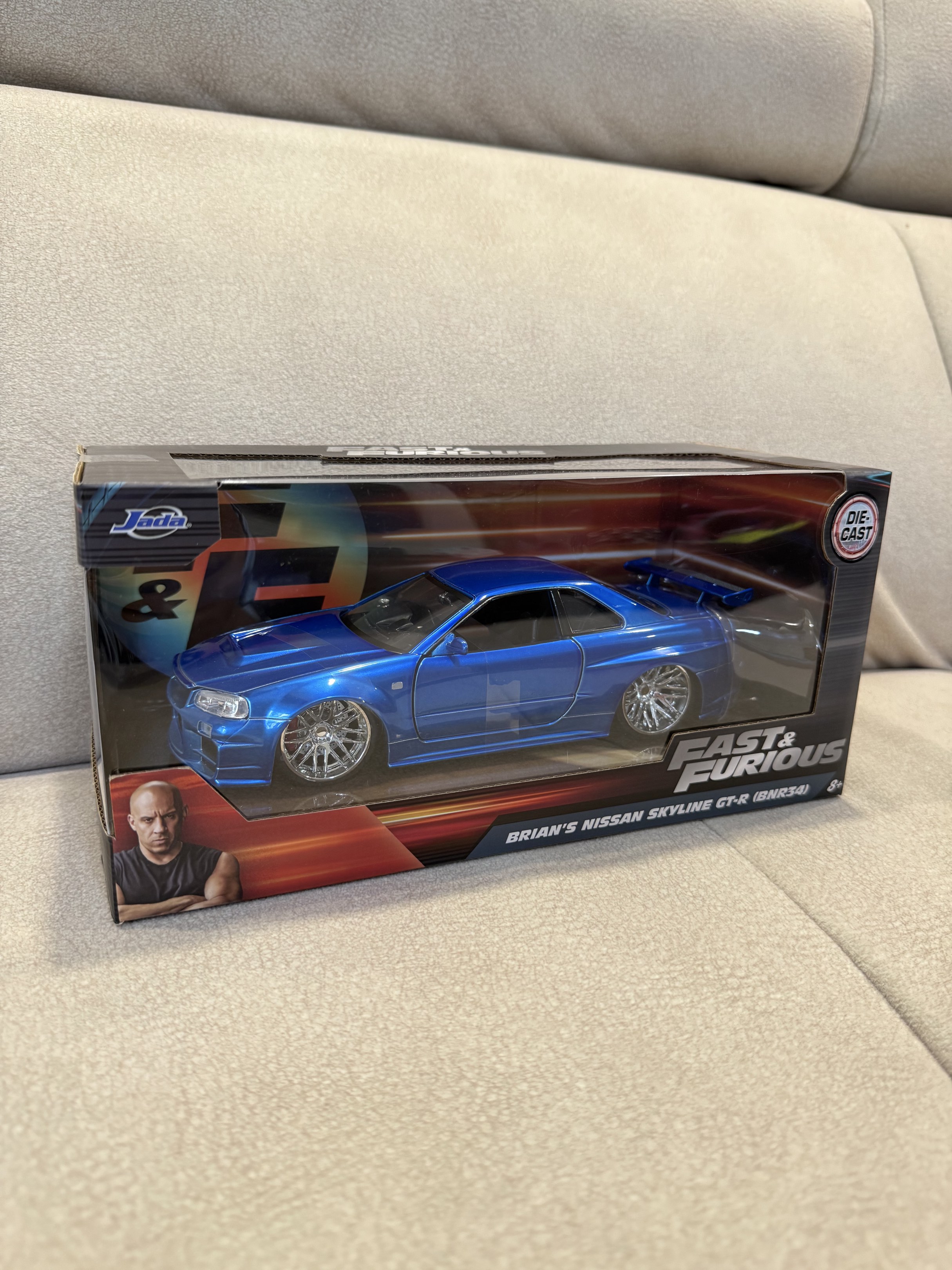 Jada Fast & Furious Brian's Nissan Skyline GT-R (BNR34), Hobbies & Toys ...