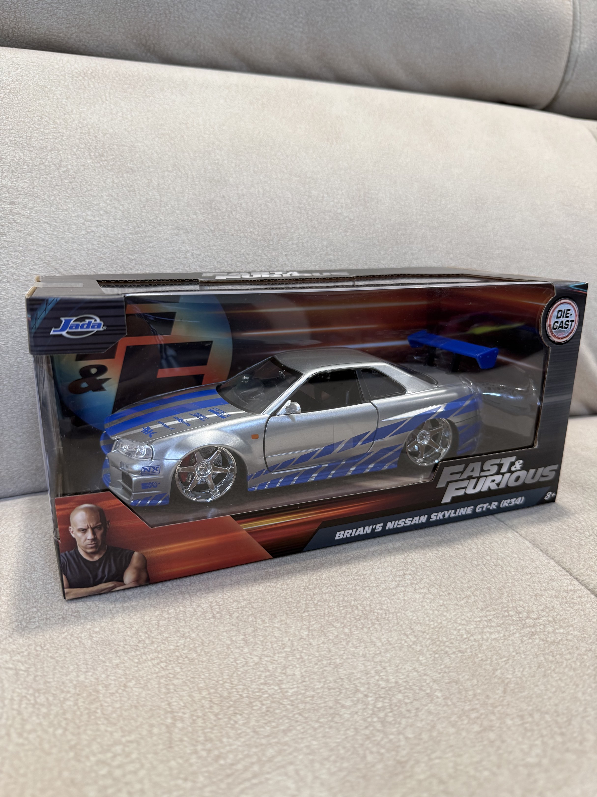 Jada Fast & Furious Brian's Nissan Skyline GT-R (R34), Hobbies & Toys ...