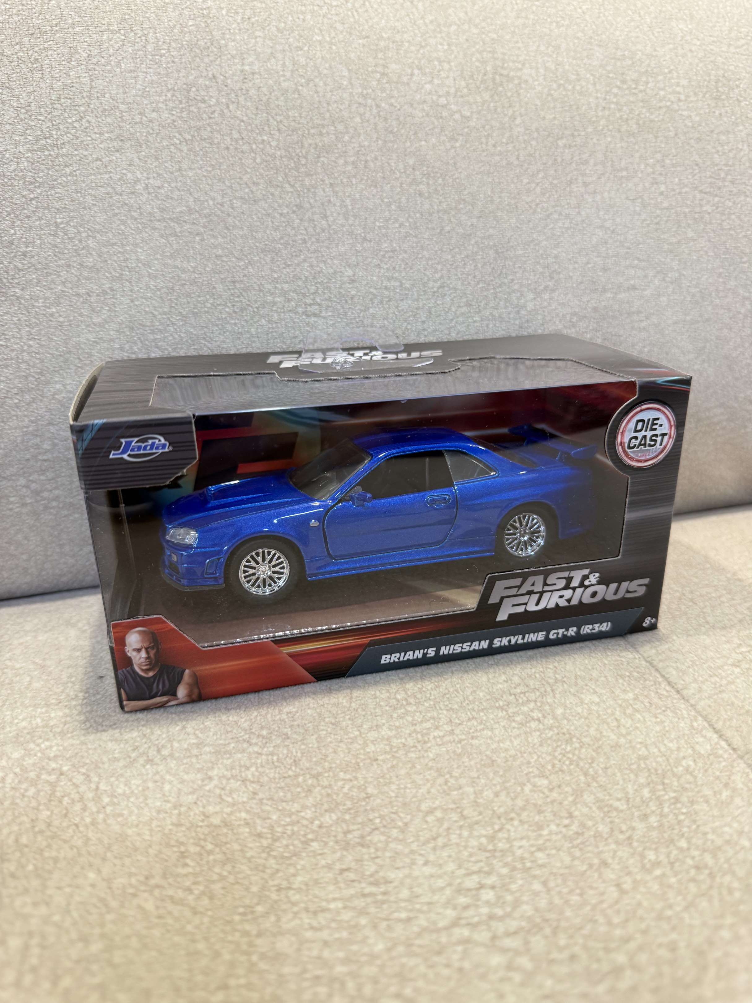 Jada Fast & Furious Brian's Nissan Skyline GT-R (R34), Hobbies & Toys ...
