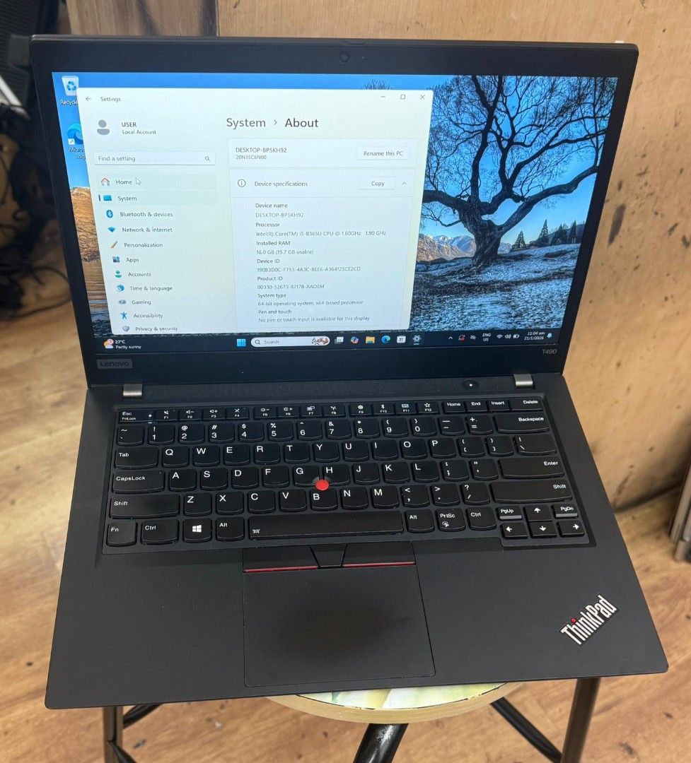 Lenovo ThinkPad T490 Laptop SSD. 16 hdd 512, Computers & Tech, Laptops ...