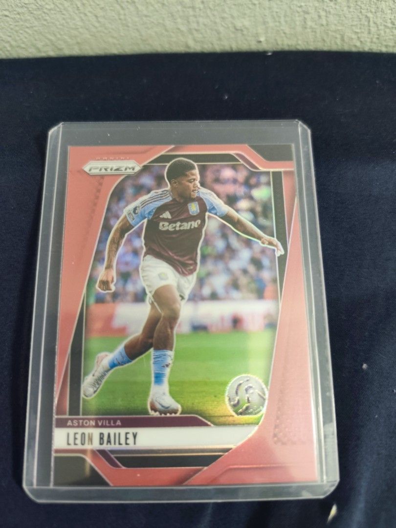 Leon Bailey Aston Villa Prizm Premier League Soccer Card, Hobbies ...