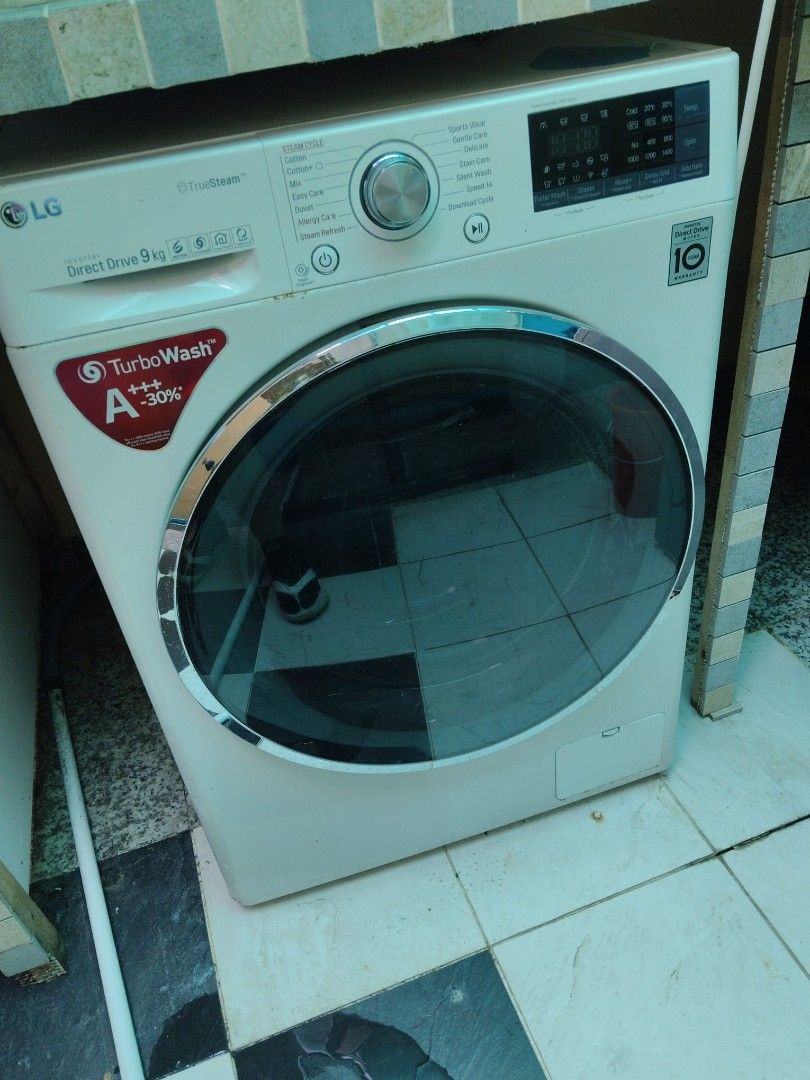 LG Direct Drive 9kg Washing Machine, TV & Home Appliances, Washing ...