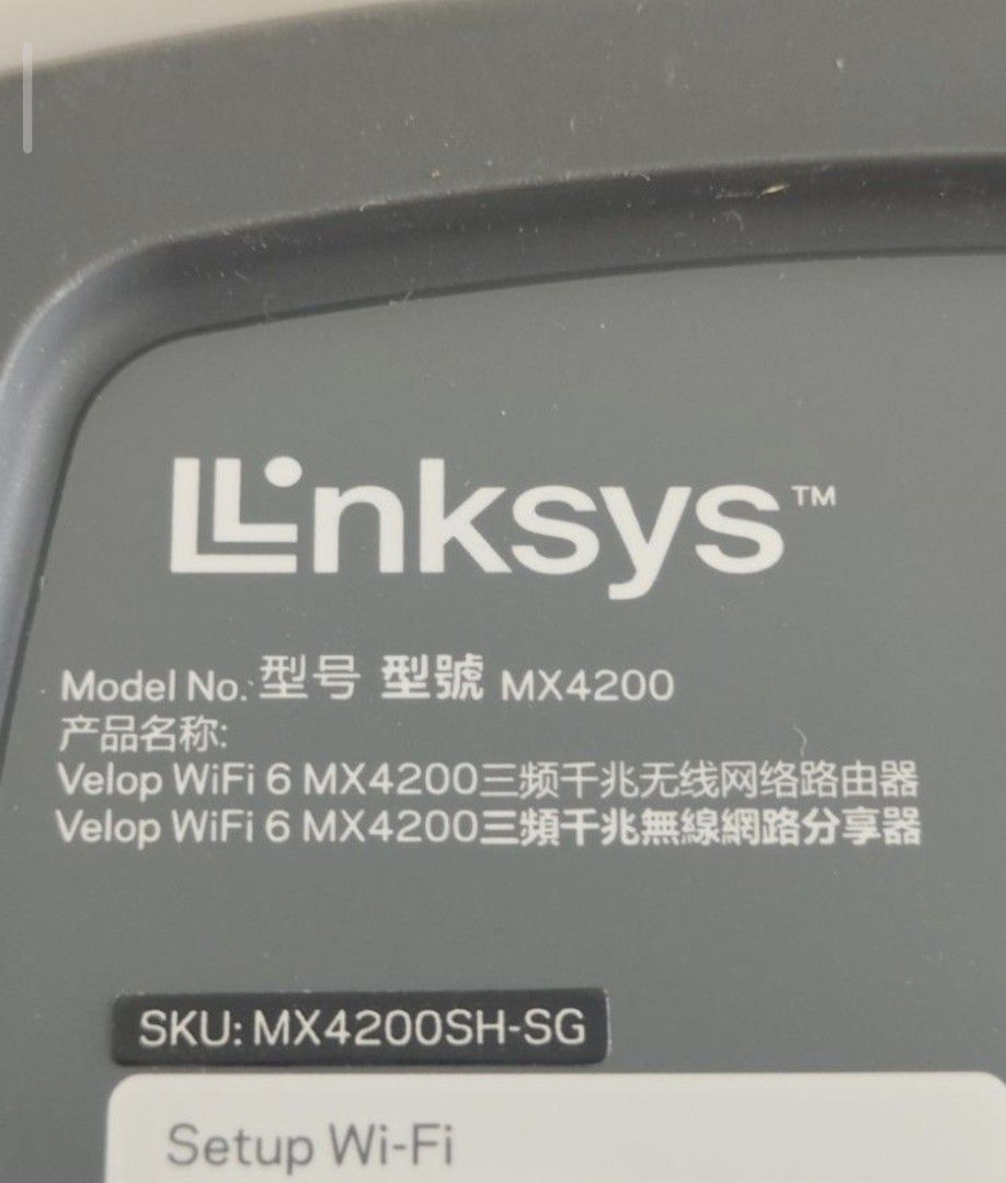 Linksys Velop WiFi 6 MX4200 Router, Computers & Tech, Parts ...
