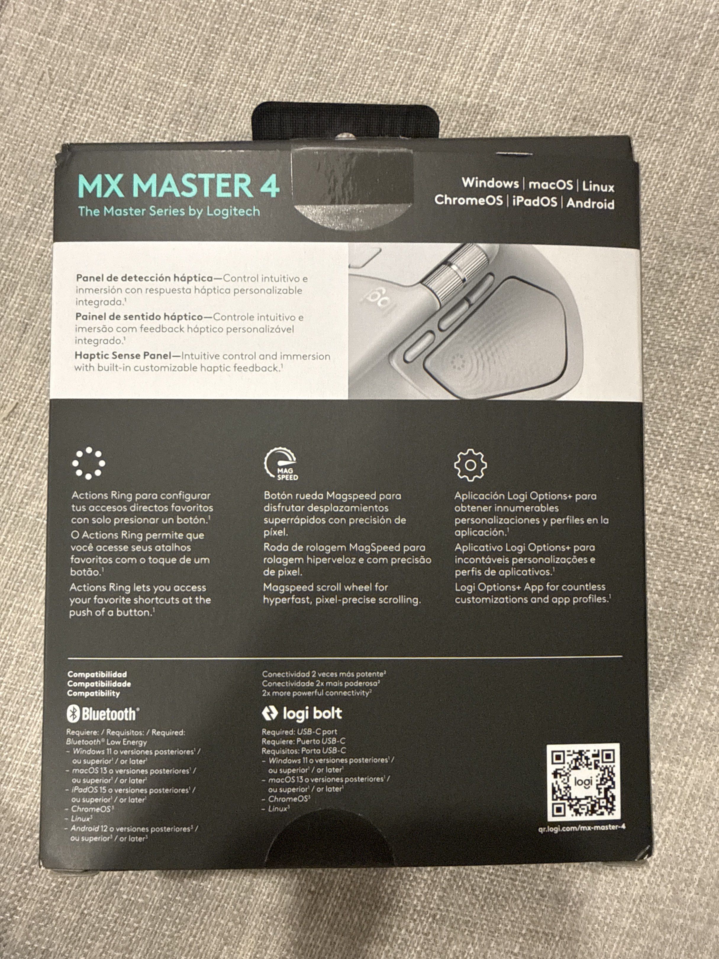 Logitech MX Master 4 Wireless Mouse - White, Computers & Tech, Parts ...