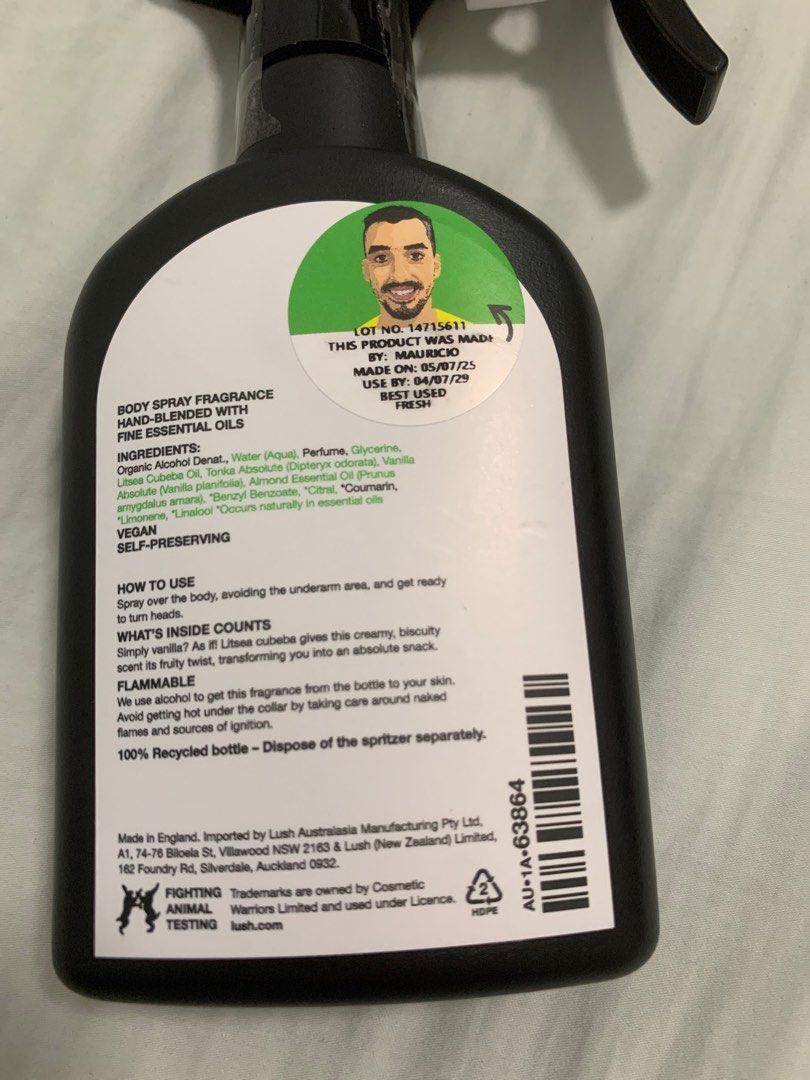 Lush Super Milk Body Spray 200ml, Beauty & Personal Care, Bath & Body ...