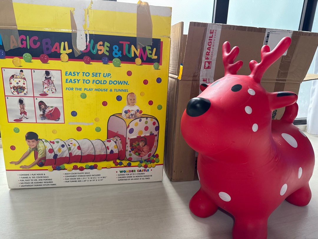 Magic Ball House & Tunnel Play Set with Balls, Babies & Kids, Infant ...