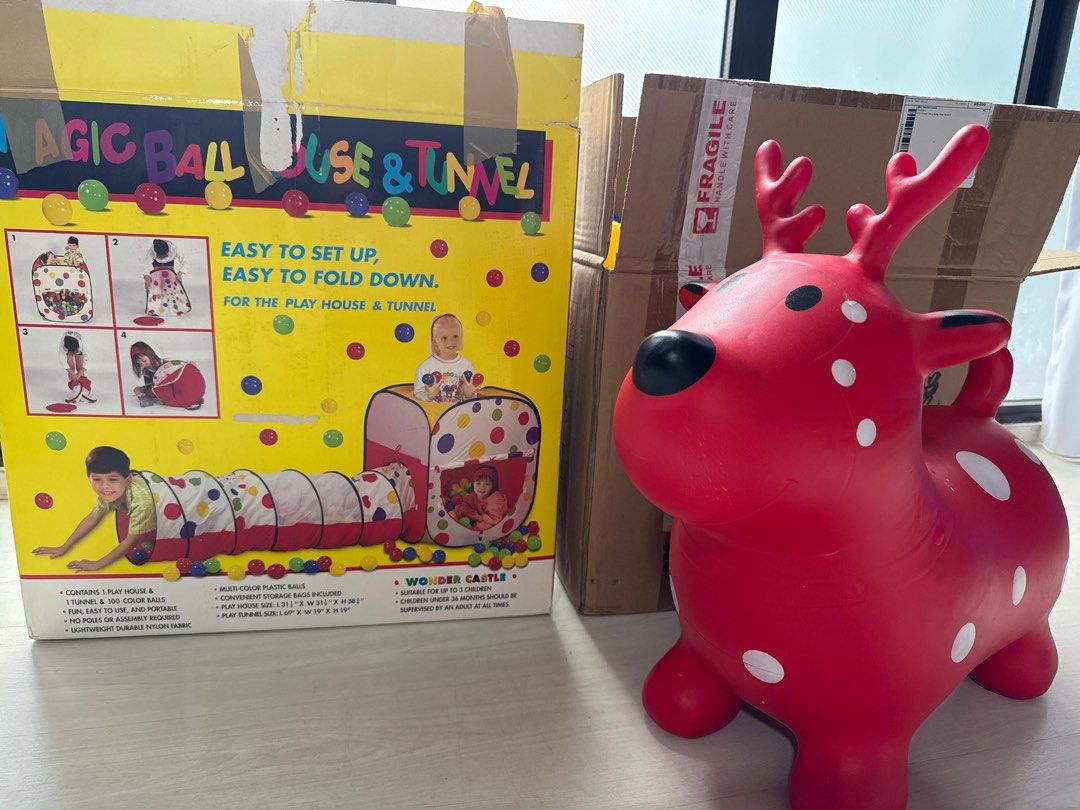 Magic Ball House & Tunnel Play Set with Balls, Babies & Kids, Infant ...