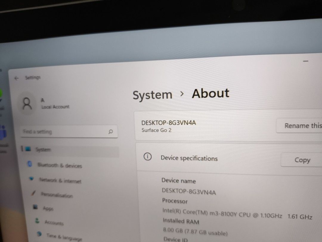 Microsoft Surface Go 2 - 128GB, 8GB RAM, Computers & Tech, Laptops ...