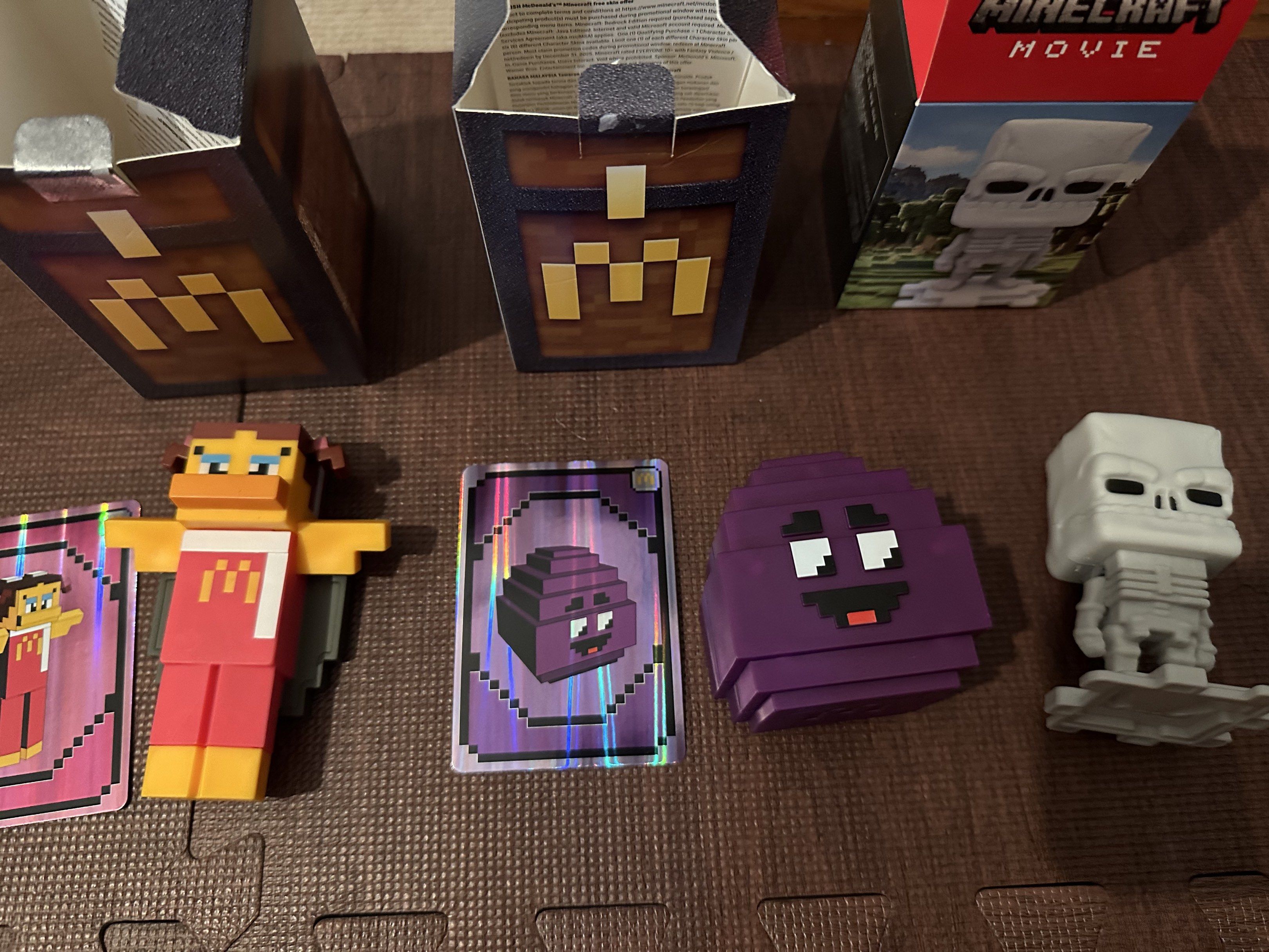 Minecraft Movie Skeleton Figure & McDonald's Toys, Hobbies & Toys, Toys ...