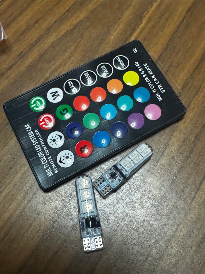 Multi-Color RGB LED Car Lights with Remote, Car Accessories ...