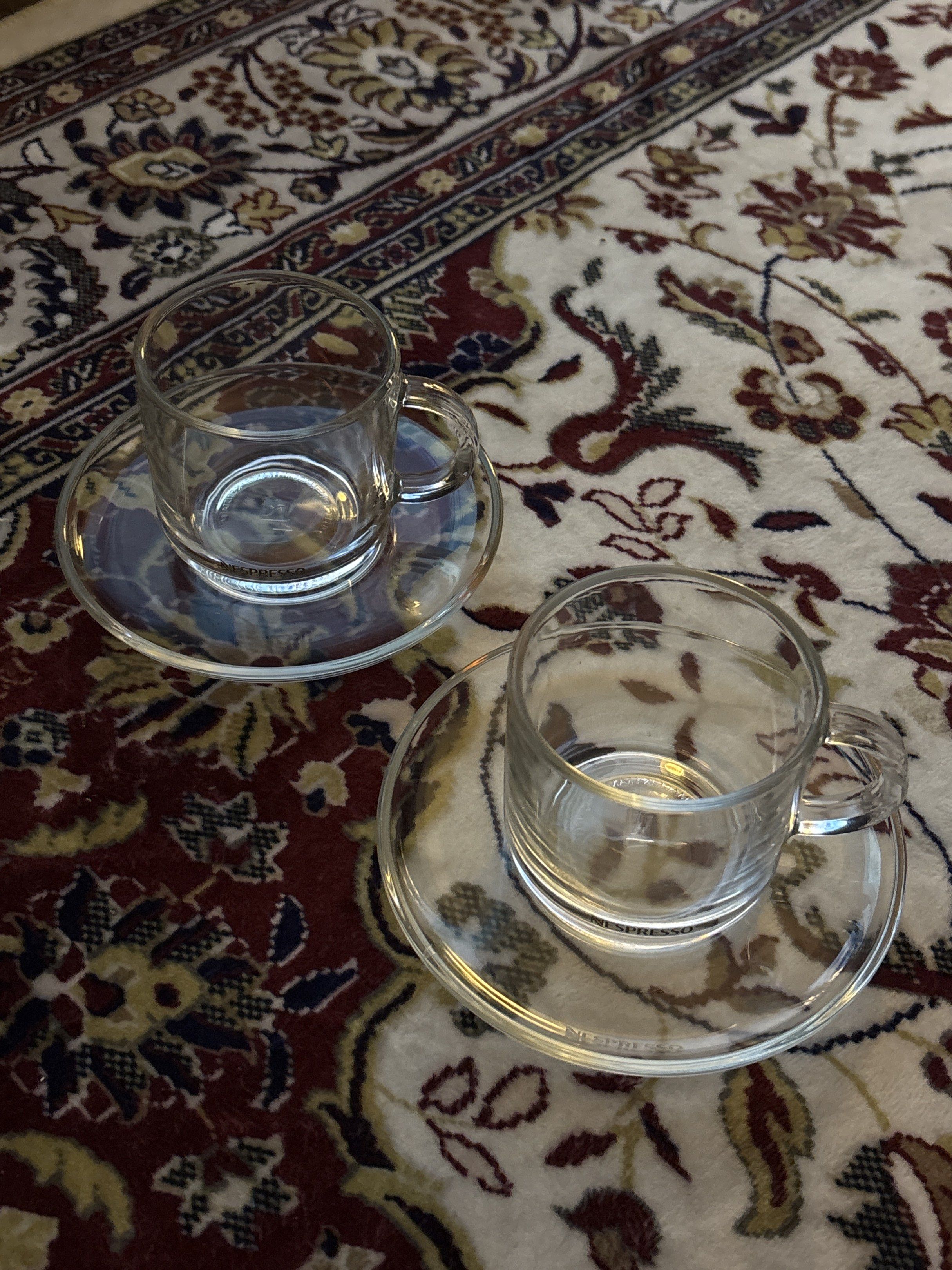 Nespresso VERTUA Double Espresso Cups & Saucers, Furniture & Home ...