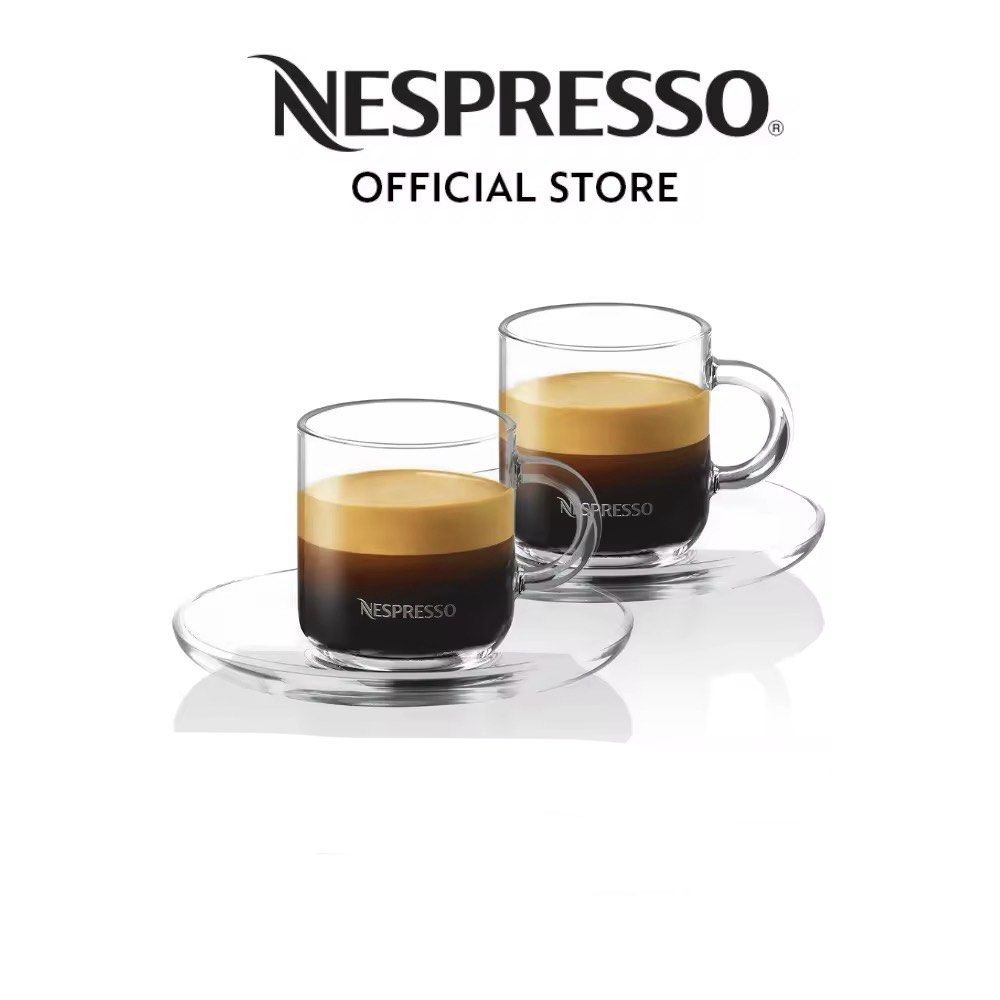Nespresso VERTUA Double Espresso Cups & Saucers, Furniture & Home ...
