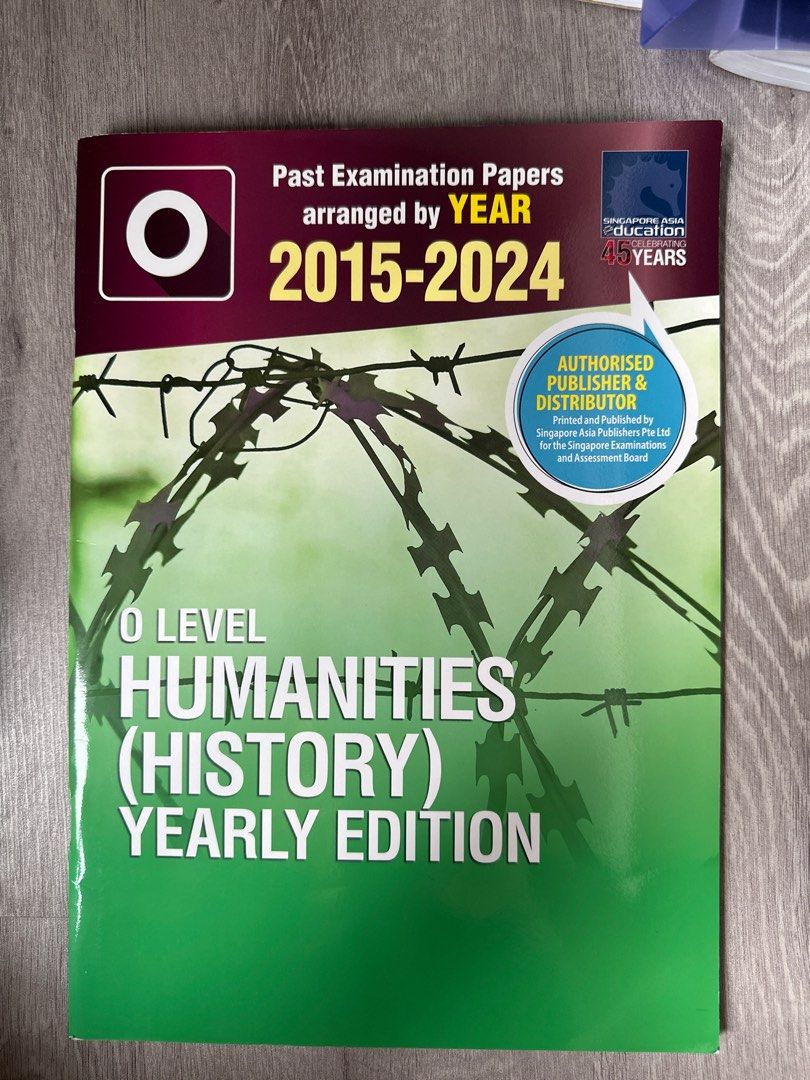 O Level Humanities (History) Yearly Edition 2015-2024, Hobbies & Toys ...
