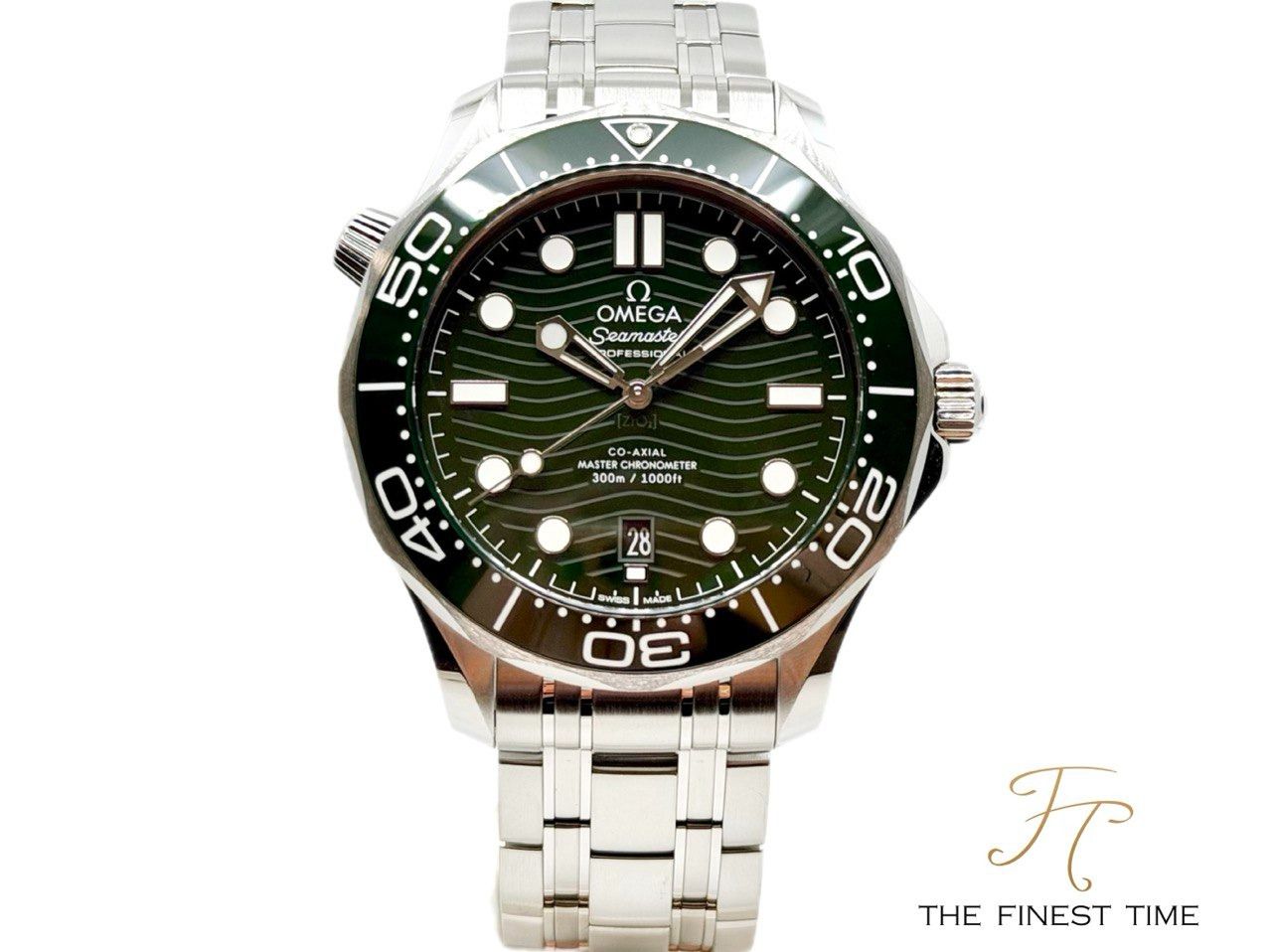 Omega Seamaster Diver 300M 210.30.42.20.10.001 Green Steel _ Jan 2026 ...
