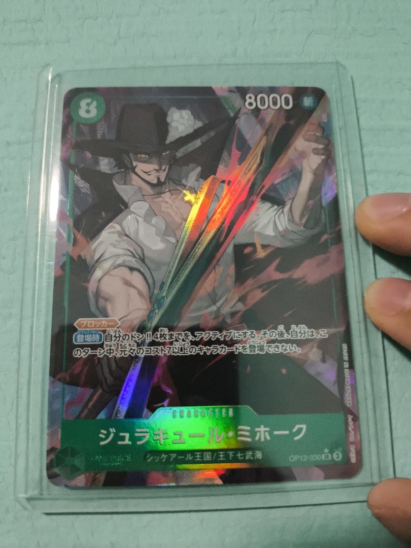 One Piece Card TCG | OP12-030 | Mihawk AA, Hobbies & Toys, Toys & Games ...