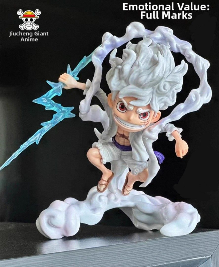 One Piece Gear 5 Luffy Figure (Nika Ver.) Lightning Effect + Box ...