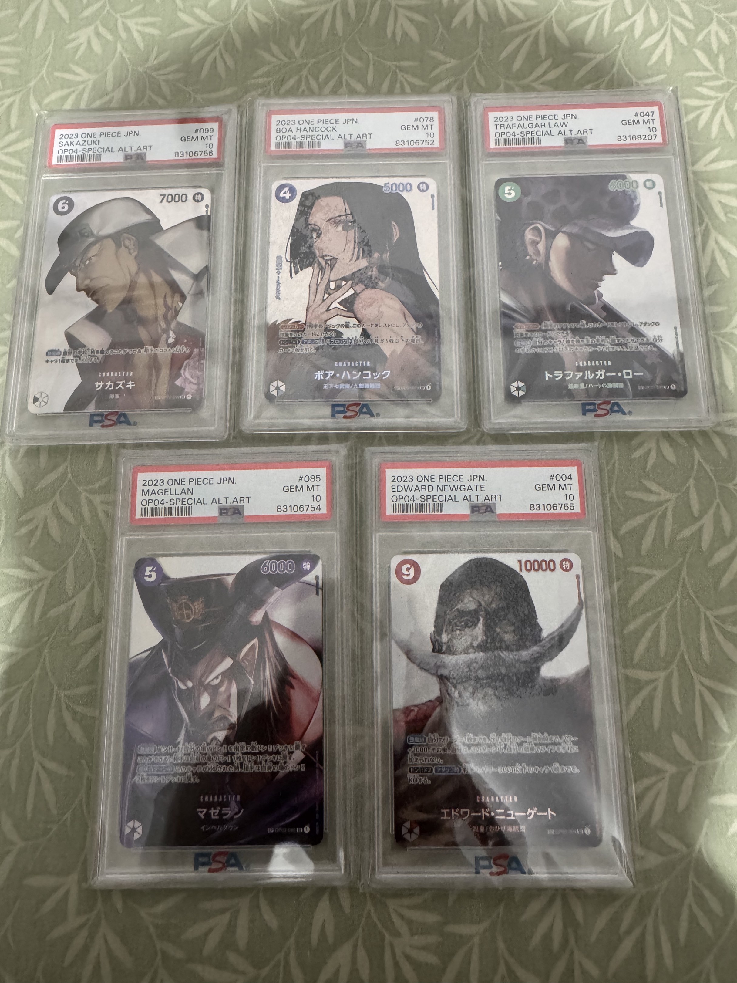 One Piece OP04 Special Alt Art PSA 10 Gem Mint Cards, Hobbies & Toys ...