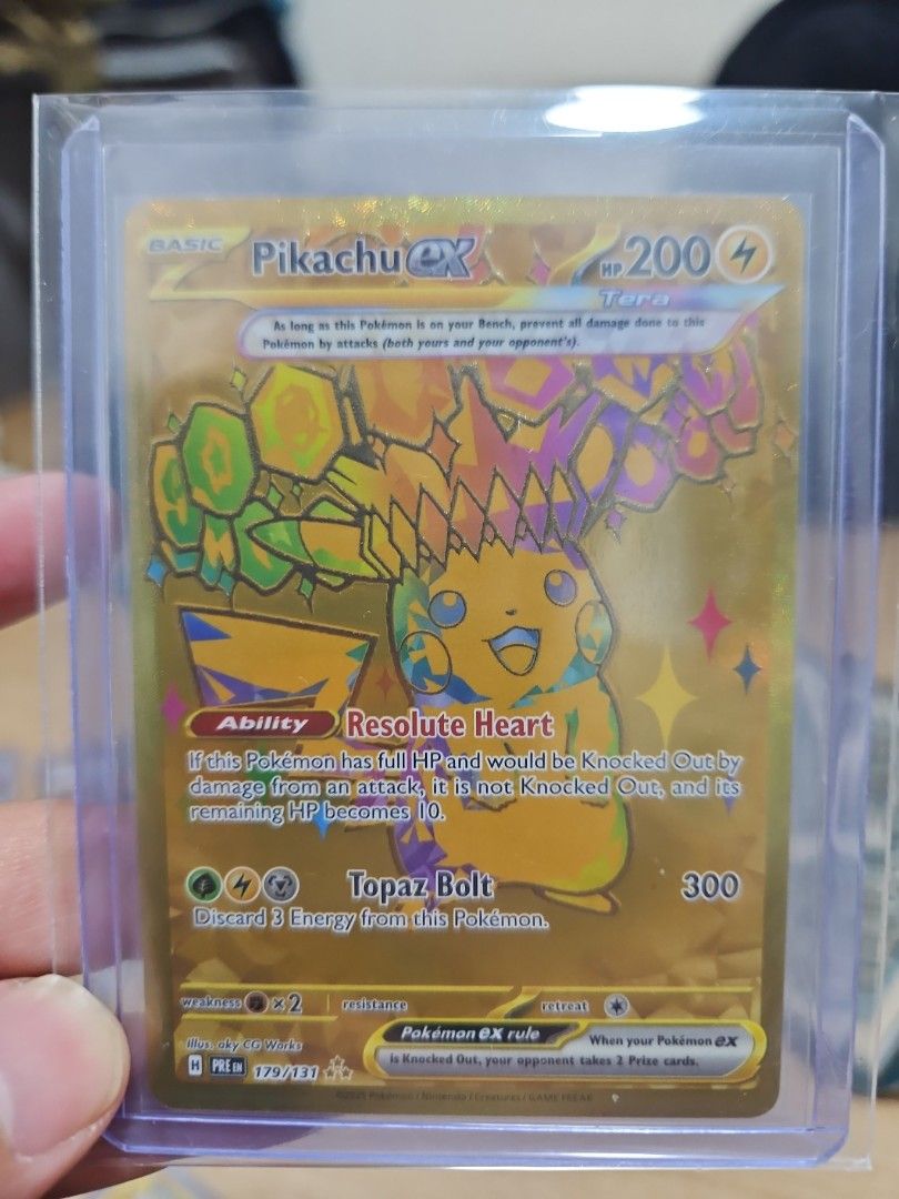 Pikachu ex Gold Card, Hobbies & Toys, Toys & Games on Carousell